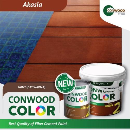 Jual Conwood Color Warna Kayu Glossy 2.5 Liter Cat Lisplang Fiber GRC ...