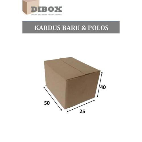 Jual kardus/box karton polos ukuran 50 x 25 x 40 cm single wall ...