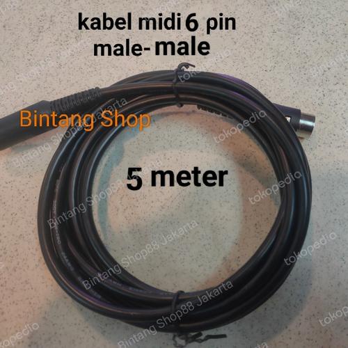 Jual kabel MIDI 6 pin male to male 5 meter - Jakarta Barat - Bintang ...