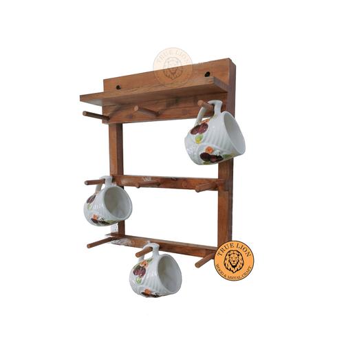 Jual RAK GELAS KAYU GANTUNG RAK GELAS TEMPEL DINDING TEMPAT GELAS ...