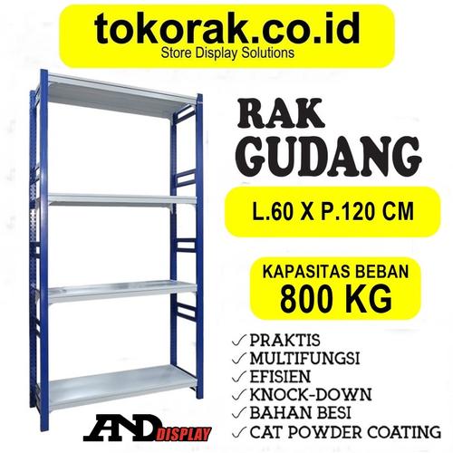 Jual RAK GUDANG BESI BOLTLESS TINGGI 200 CM TOKO MINIMARKET ANDDISPLAY ...