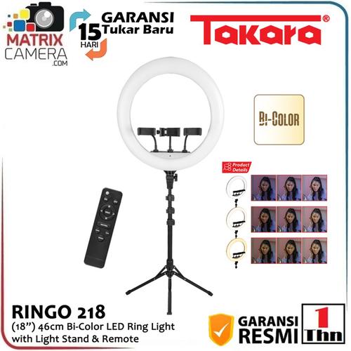 Promo Takara RINGO 218 18 Inch Bi-Color LED Ring Light Ringlight Kit Cicil 0% 3x - Jakarta Barat ...