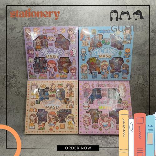 Jual STIKER 100 LEMBAR MOTIF KARTUN STIKER MASU STIKER GAMBAR TERBARU ...