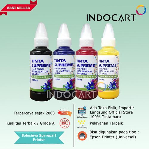 Jual IndoCart Tinta Refill Printer Epson-Sublim Sublimation Ink-100ml ...