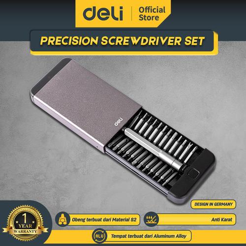 Promo Deli Obeng Set Presisi Magnet / Screwdriver Set 25 Pcs Perkakas ...