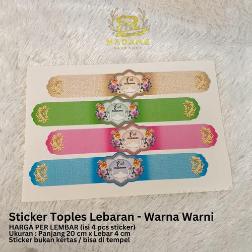 Jual Sticker Toples Lebaran / Stiker Box Toples Idul Fitri - batik ...