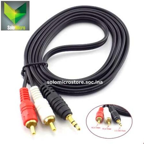 Jual Kabel Audio Jack 3.5mm to RCA Male 200 cm Warna Hitam - Kota ...