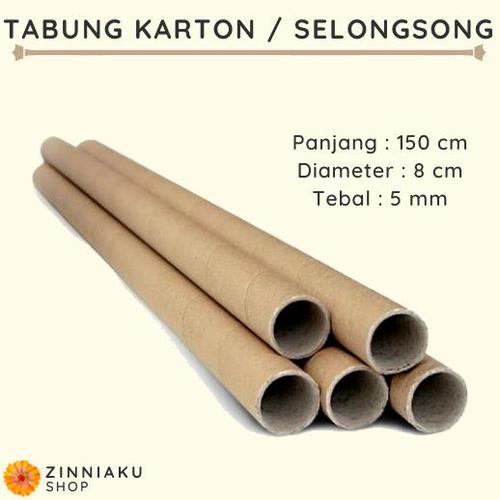 Jual tabung karton / selongsong / paper core tube - panjang 150 cm ...