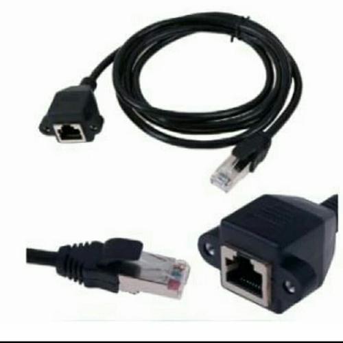 Jual RJ45 Male to Female Cable Adapter - 0.3M CAT6 - Kota Bandung ...