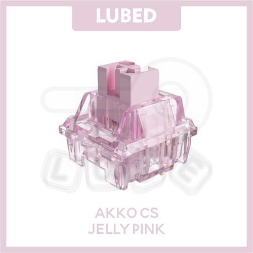 Jual LUBED AKKO CS Jelly Pink Switch Linear Mechanical Switch with ...