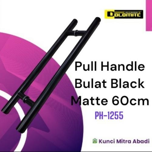 Jual Pull handle/gagang pintu kayu,kaca,alm Dolomite 60cm Black PH-1255 ...