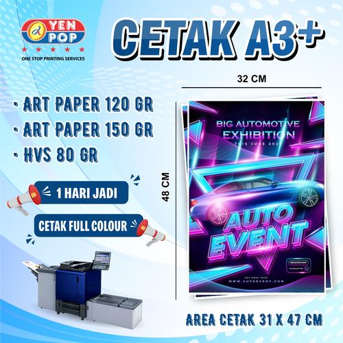 Jual Cetak Poster uk. A3+ Art Paper 150 gr - 1 sisi FULL COLOR - 120 gr (1 sisi), Tanpa Laminasi ...