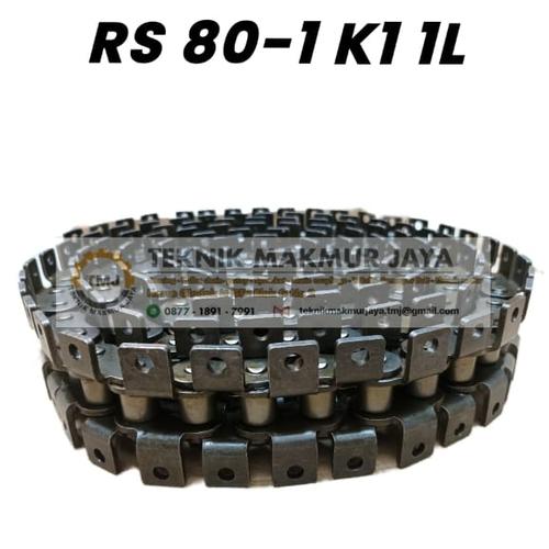 Jual ROLLER CHAIN RS 80-1 K1 1L SINGLE RANTAI KUPING (EVERY LINK ...