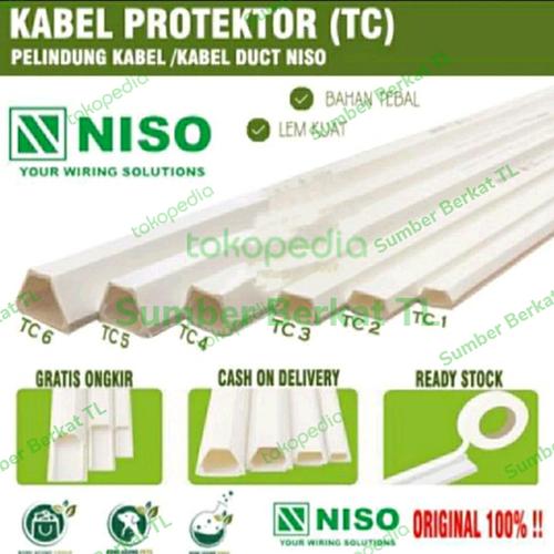 Jual Kabel Protector Niso Tc 1 2 3 4 5 6 Cable Duct + Double Tape Tebal - TC 6 - Jakarta Selatan ...