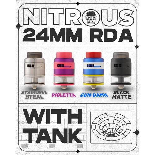 Promo Nitrous 24MM RDA with TANK by Sarang Vapers x DamnVape - Nitros ...