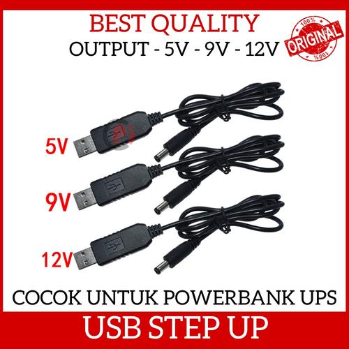 Jual USB Step Up Input 5V Naik Output 5V / 9V / 12V Cocok Untuk UPS DC ...