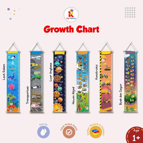 Jual Raja Kidzone Growth Chart + Kayu & Tali - Luar Angkasa - Truk ...
