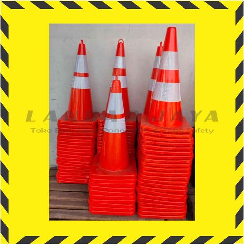 Jual Traffic Cone / Safety Cone/ Kerucut Orange Karet Kerucut Lalin ...