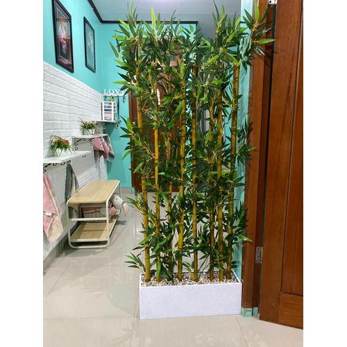 Jual Bambu Partisi Penyekat Ruangan - Bambu Paristi Artificial - Pot ...