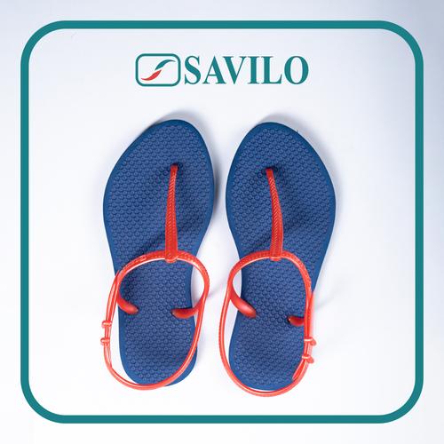 Jual Sandal Savilo Tipe Slingback Warna Biru Tua - Tali Merah (36-40 ...