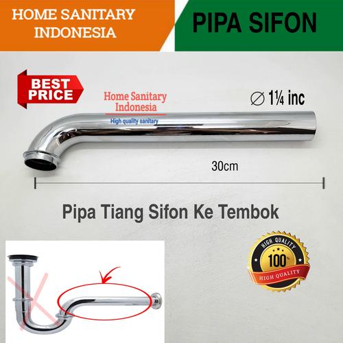Jual PIPA Tiang Sifon Wastafel Pipa pemanjang sifon sambungan ke TEMBOK ...