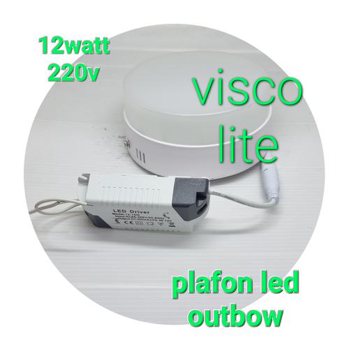 Jual lampu teras plafon led 12watt 12w / baret led outbow 12 watt 12w ...