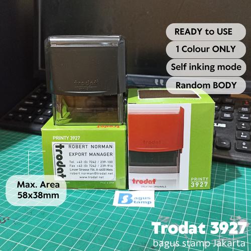 Jual Stempel Warna Otomatis Custom Design Nama Logo Trodat printy 3927 - Hitam - Jakarta Pusat ...