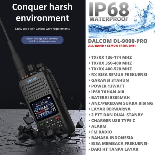 Promo HT DALCOM JAPAN DL-9000 PRO 13W IP68 WATERPROOF - Jakarta Barat ...