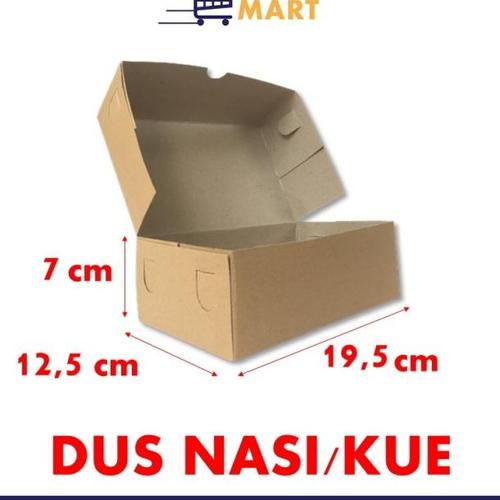 Jual paper lunch box kraft full laminasi kotak nasi dus nasi 19,5x12 ...