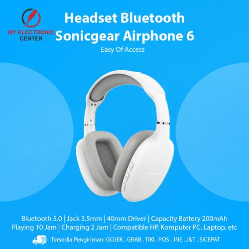 Jual Headset Bluetooth Sonicgear Airphone 6 Headphone Laptop PC HP ...