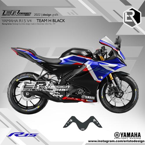 Jual decal sticker yamaha r15 v4 Team H black fullbody - Kota Malang ...
