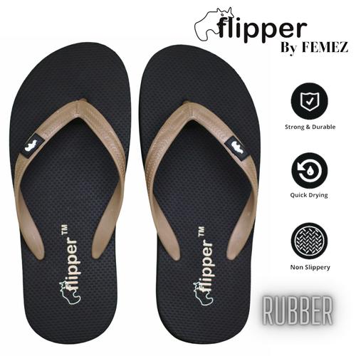 Jual Sandal Jepit Japit Pria Flipper By Femez Hitam Coklat Original Slipper - 42 - Kota Surabaya ...