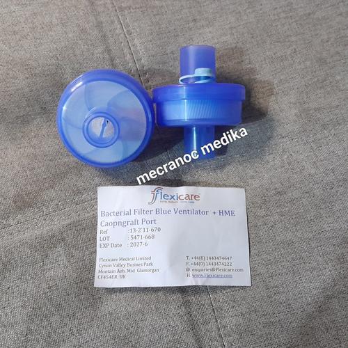 Jual Bacterial Filter Blue Ventilator +HME Capnograft Port origin ...