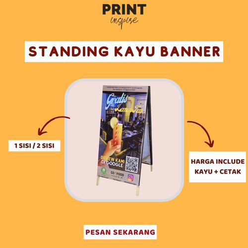 Jual Standing Kayu Banner | Cetak Banner | Standing Kayu Promosi ...