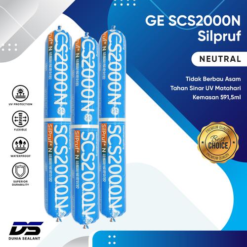 Jual GE SCS 2000 Silpruf Silicone Weatherproofing Sealant Neutral ...
