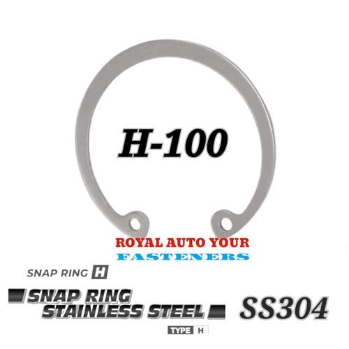 Jual SS304 SNAP RING STAINLESS H100 INTERNAL CIRCLIP - SNAPRING TYPE H ...