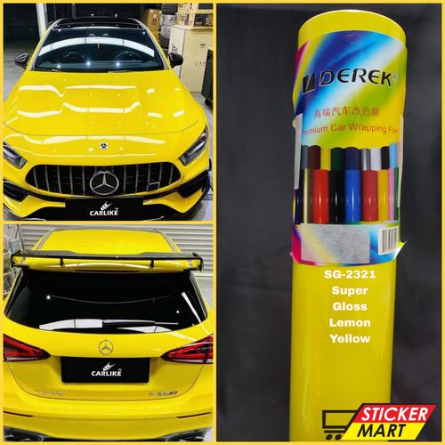 Jual Sticker Premium Derek Super Glossy Lemon Yellow 50 cm Meteran ...