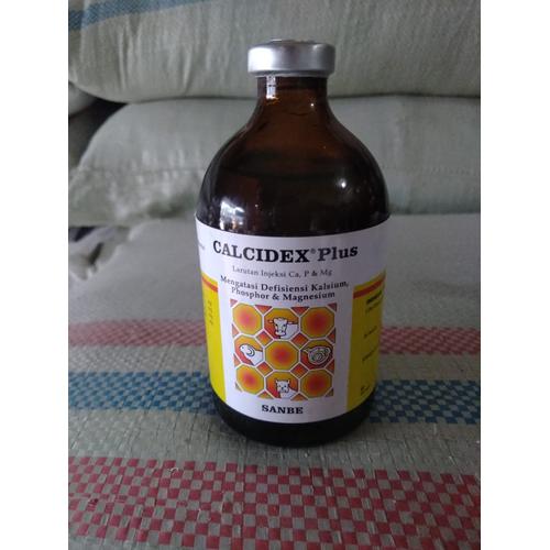 Jual CALCIDEX Plus 100ml Obat Mengatasi Lumpuh Sapi Kambing Babi ternak ...