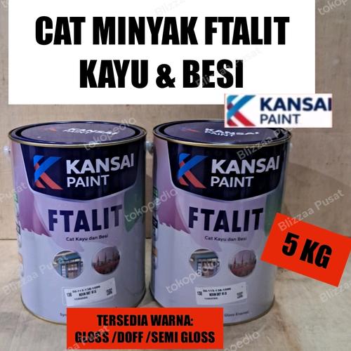 Jual FTALIT 5kg Warna Gloss Ftalit Warna Doff 5kg Galon Ftalit Kansai ...