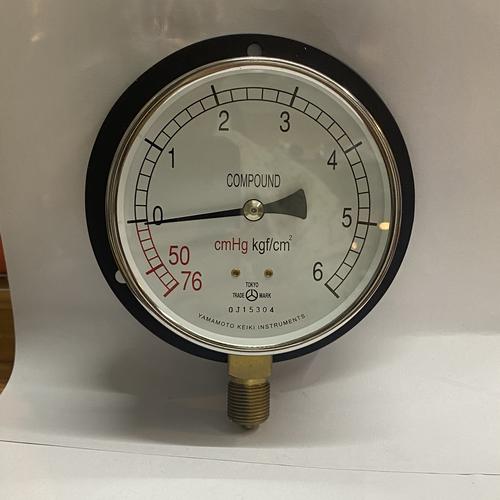 Jual Yamamoto compound gauge, type B, 4 inchi (100 mm) drat 3/8 inchi - -76+ 2 kgf/cm2 - Jakarta ...