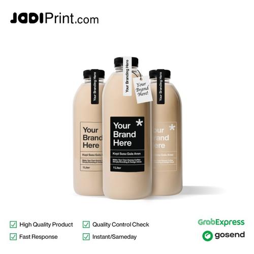 Jual Sticker Custom Label Botol Plastik / Sticker Vinyl Plastik Minuman ...