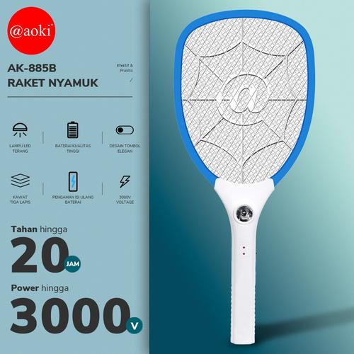 Jual AOKI Raket nyamuk cas kabel Hi power Rechargeable - Hijau - Jakarta Timur - TOTOLOOK ...