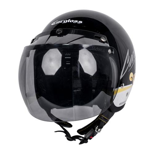 Promo Paket Helm Cargloss Half Face Retro CFM Speed Duck Deep Black ...