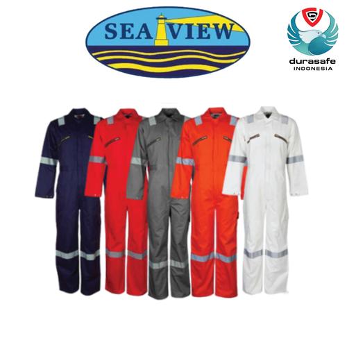 Jual Coverall Wearpack SEAVIEW 100% Deluxe Bahan Cotton Zip ORIGINAL ...
