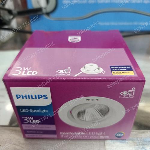 Jual DOWNLIGHT SPOT PHILIPS LED KYANITE 3WATT 59751 2700K - Jakarta ...