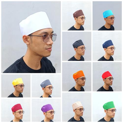 Promo Topi Koki atau Chef Model Peci - Putih - Kab. Bandung - Apron Artisan Bandung | Tokopedia