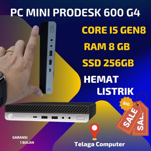 Jual Pc Mini Hp Prodesk 600 G4 Core I5 Gen8/Ram 8gb/Ssd 256gb/Hemat ...