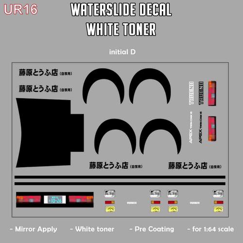 Jual KG61 Decal White Toner Hotwheels Toyota AE86 Trueno Initial D ...