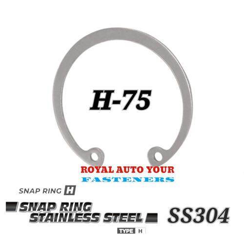 Jual SS304 SNAP RING STAINLESS H75 INTERNAL CIRCLIP - SNAPRING TYPE H ...