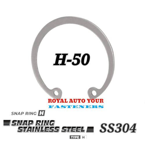 Jual SS304 SNAP RING STAINLESS H50 INTERNAL CIRCLIP - SNAPRING TYPE H ...